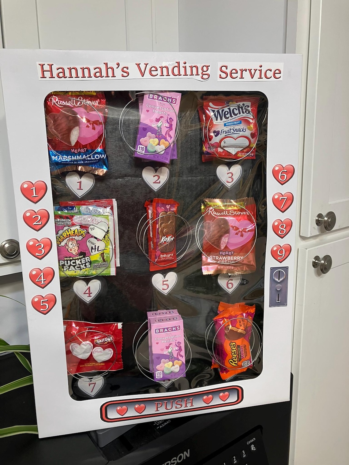 Vending Machine Valentine Box Printable - Etsy