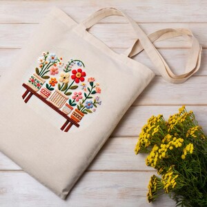 Flourish Embroidery Pattern PDF | Blooming Garden Design | Beginner ...