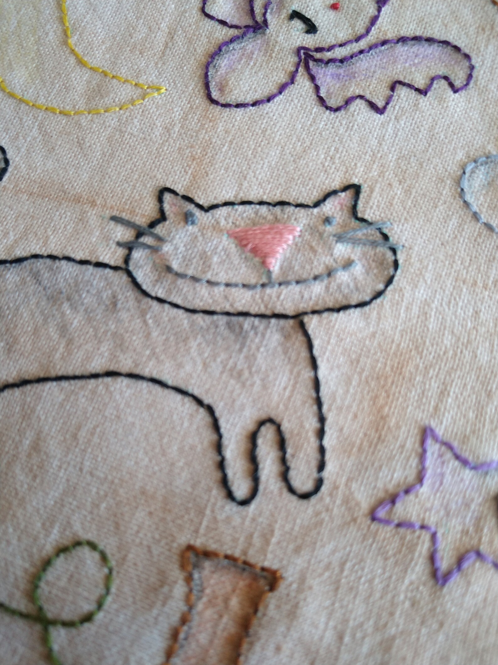 Spooky Halloween Embroidery Pattern: Primitive Stitchery (PDF) - Etsy