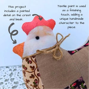 Charming Patchwork Chicken Mini Pillow - How to Create an Improv Patchwork Block and Tutorial ...