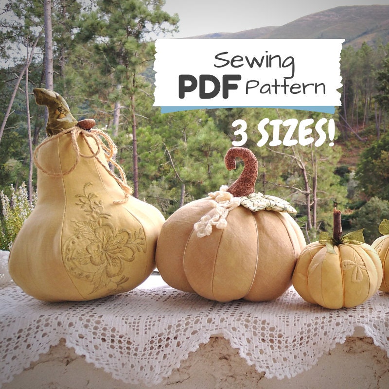 Fabric Pumpkin Pattern - Etsy