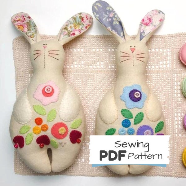Bunny Sewing Pattern - Etsy