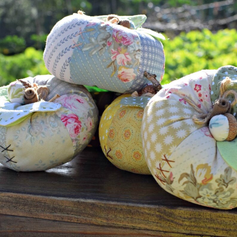 Pumpkin PDF Pattern Small Pumpkin Sewing PDF Sewing Pattern Patchwork Pumpkins Pumpkin Pattern ...