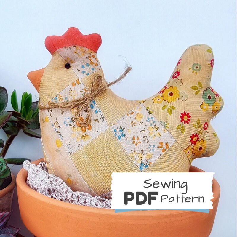 Patchwork Chicken - Etsy