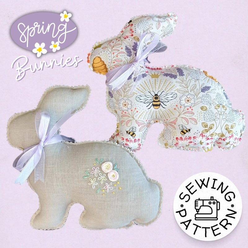 Patchwork Bunny - Etsy