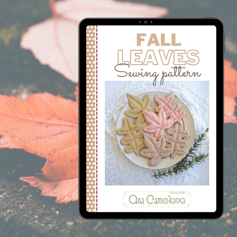 Fall Leaves Sewing Pattern: DIY Thanksgiving Decor (PDF Pattern) - Etsy