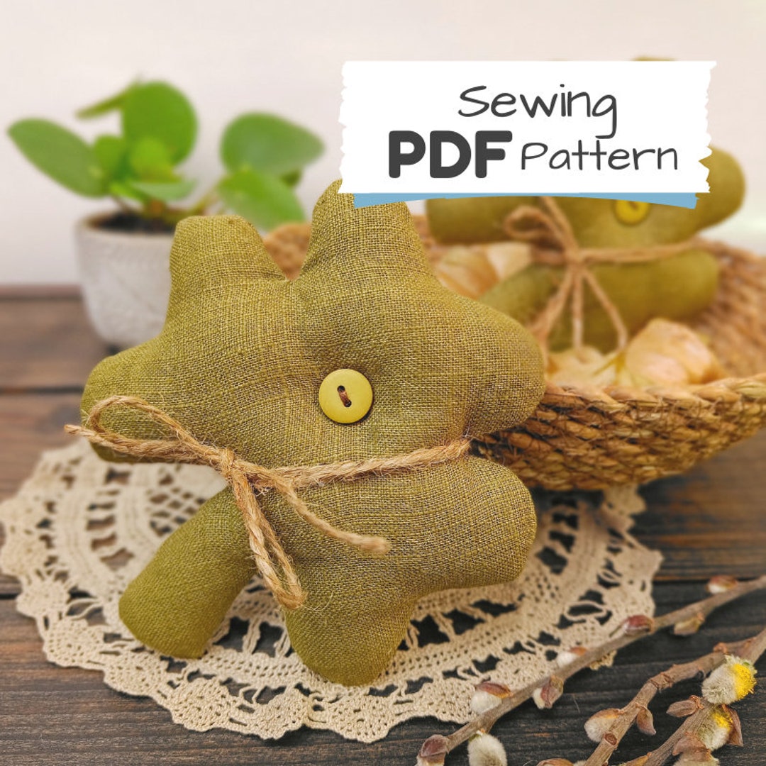 Shamrock PDF Pattern, Primitive St. Patrick's Shamrocks Ornaments to ...