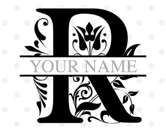 Initial r svg | Etsy