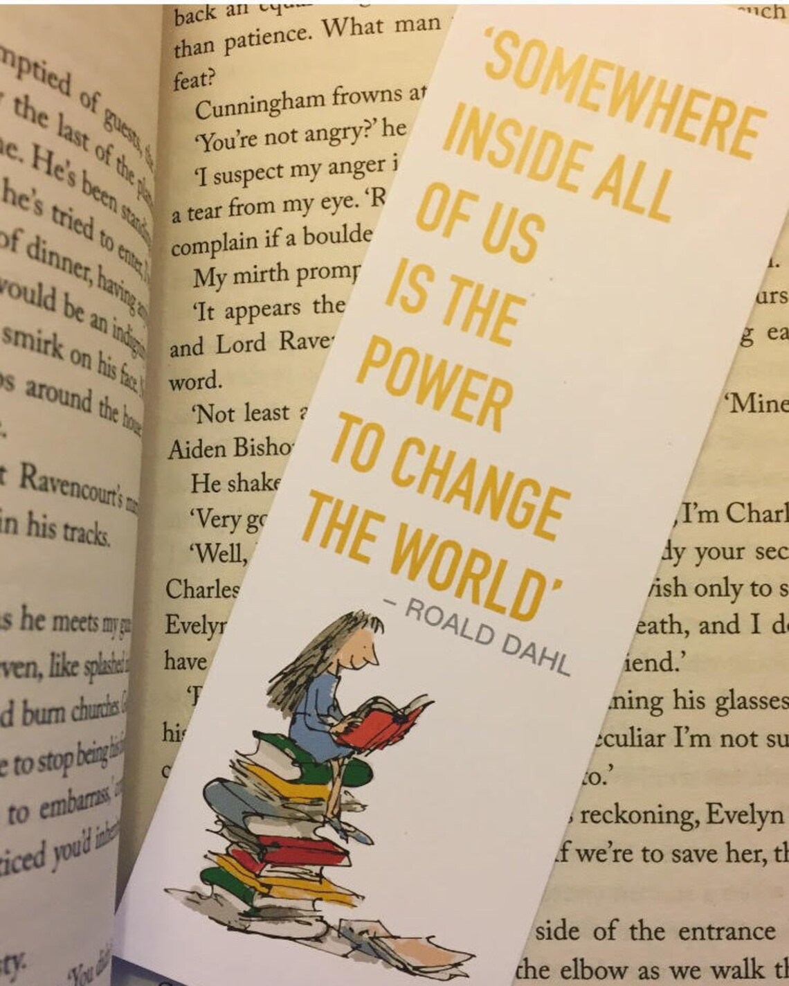 Roald Dahl Matilda Bookmark - Etsy UK