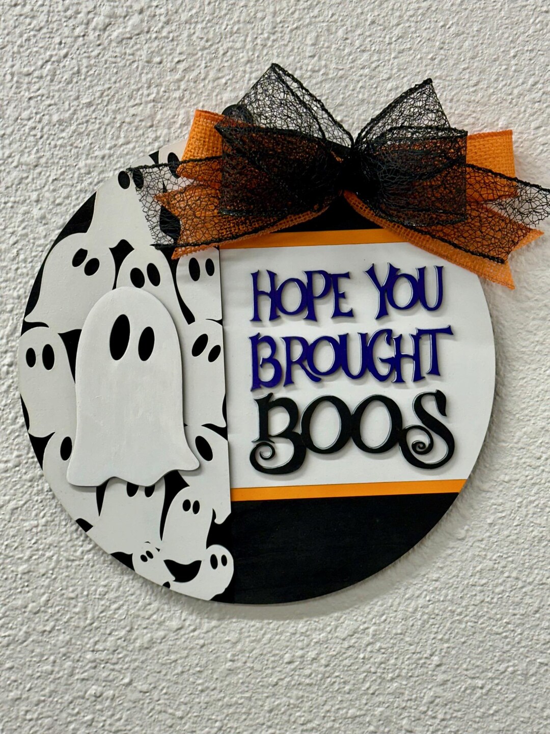 Hope You Brought Boos Halloween Wall Art Welcome Sign Door Hanger - Etsy