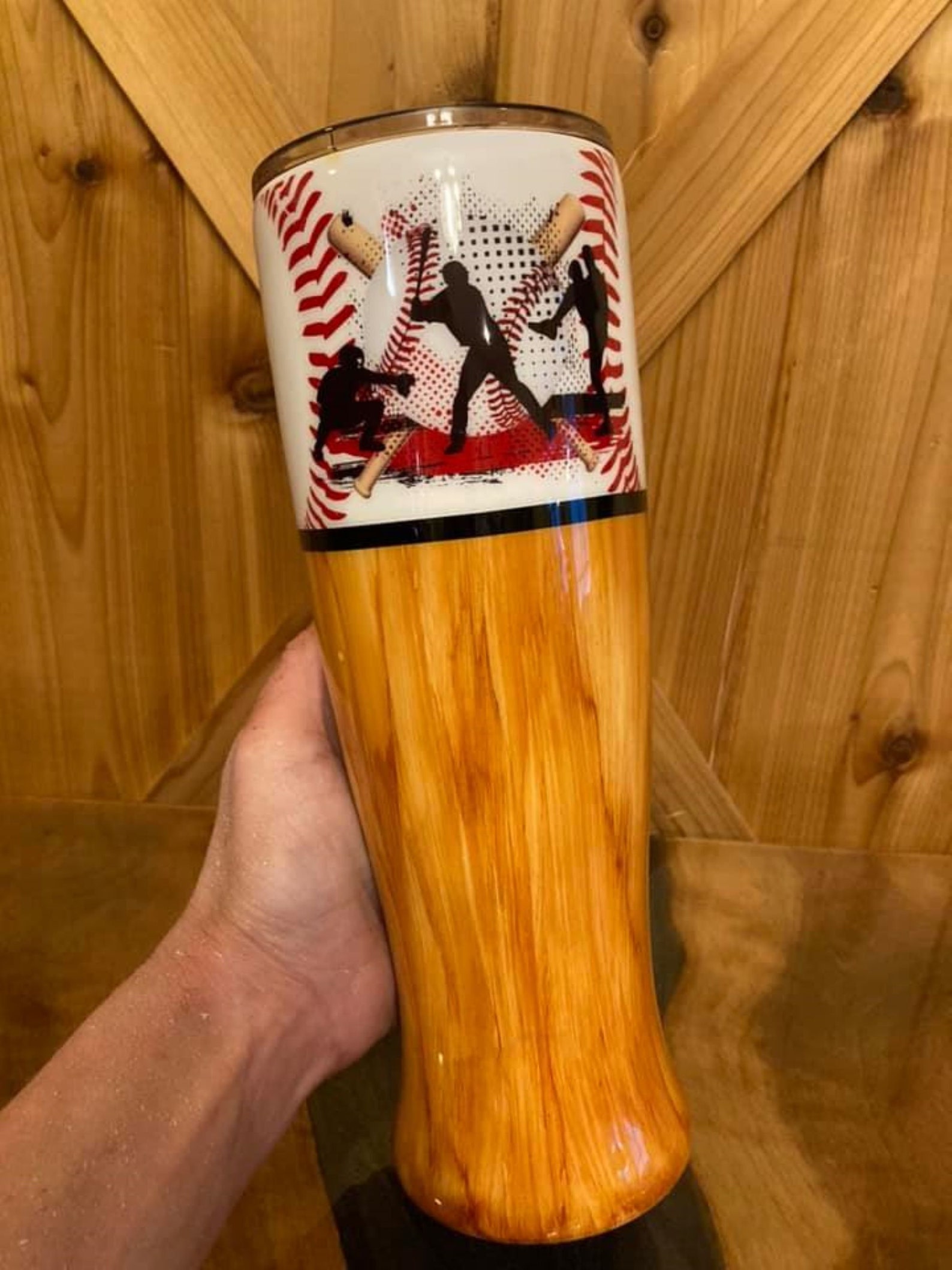 Baseball Bat and Ball 30oz Pint Tumbler - Etsy