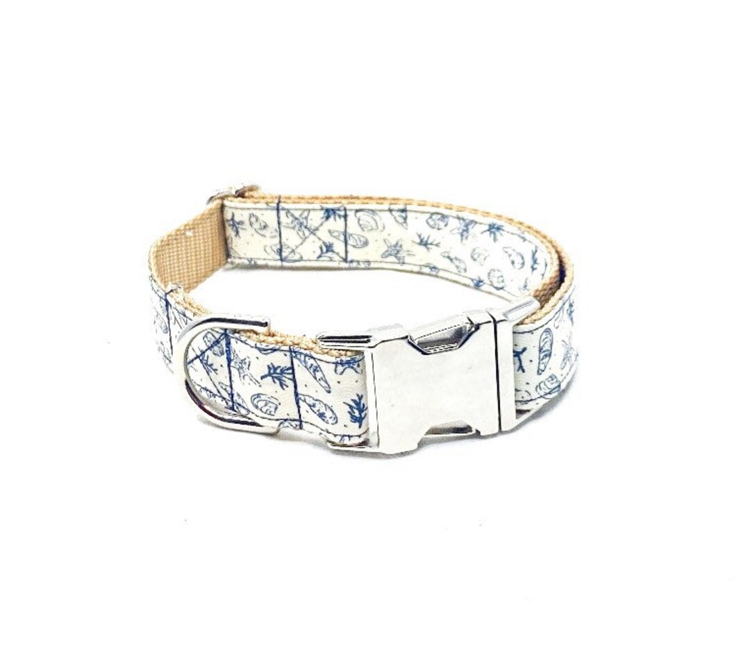 Sea Shell Dog Collar, Summer Dog Collar, Beach, Preppy Collar, Blue Boy ...