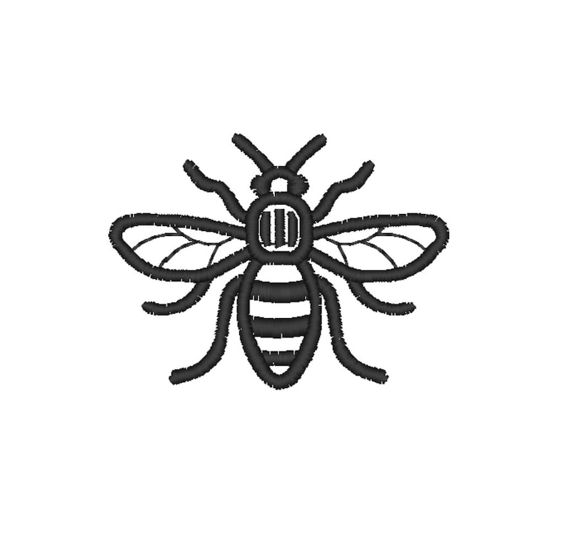 Manchester Bee - Worker Bee Mancunian Manc and Proud Outline Madchester ...