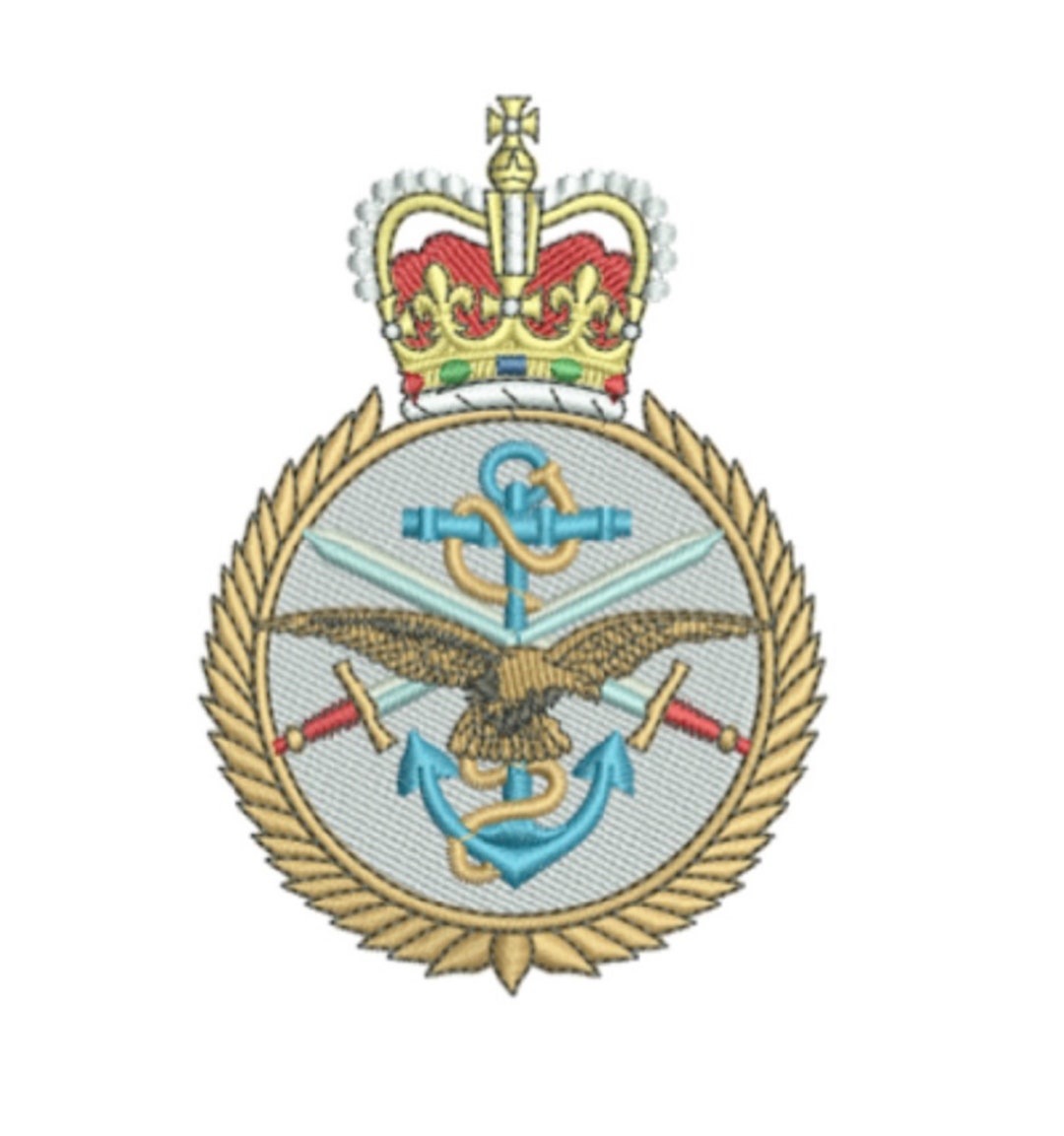 Machine Embroidery Design Tri Service Crest Armed Forces Military Army ...