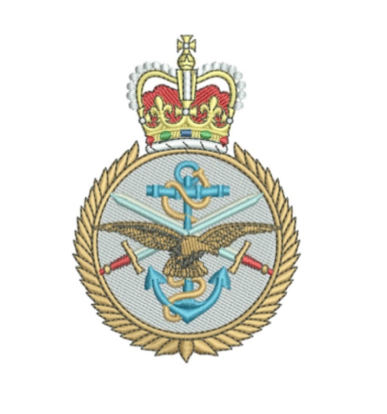 Machine Embroidery Design Tri Service Crest Armed Forces Military Army ...