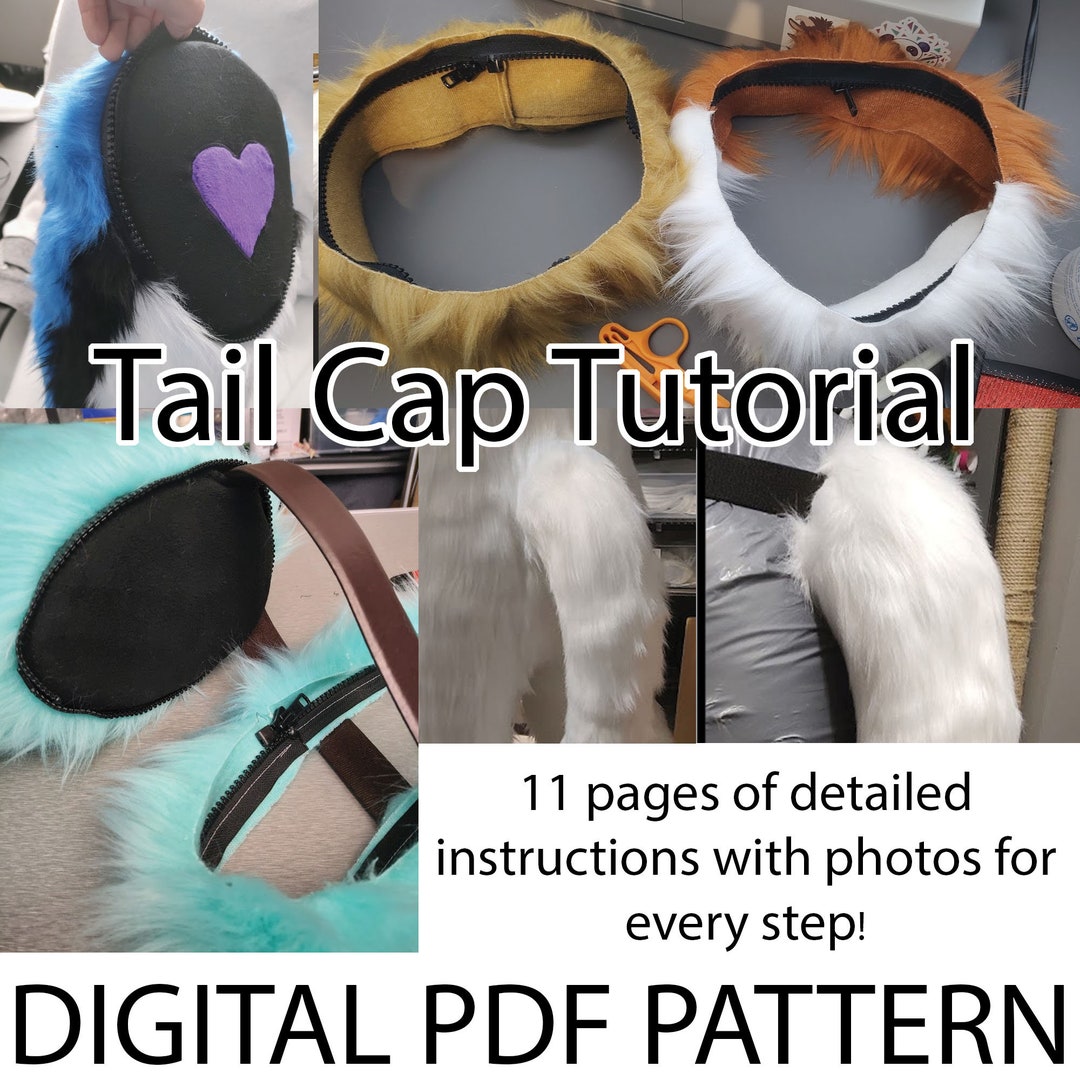 Fursuit Tail Cap Tutorial Pattern Digital Download PDF Template - Etsy