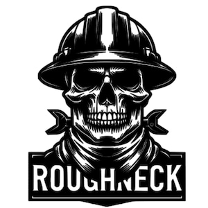 Roughneck Skull Oilfield Gas Well Blue Collar Vinyl Car/window Decal - Etsy
