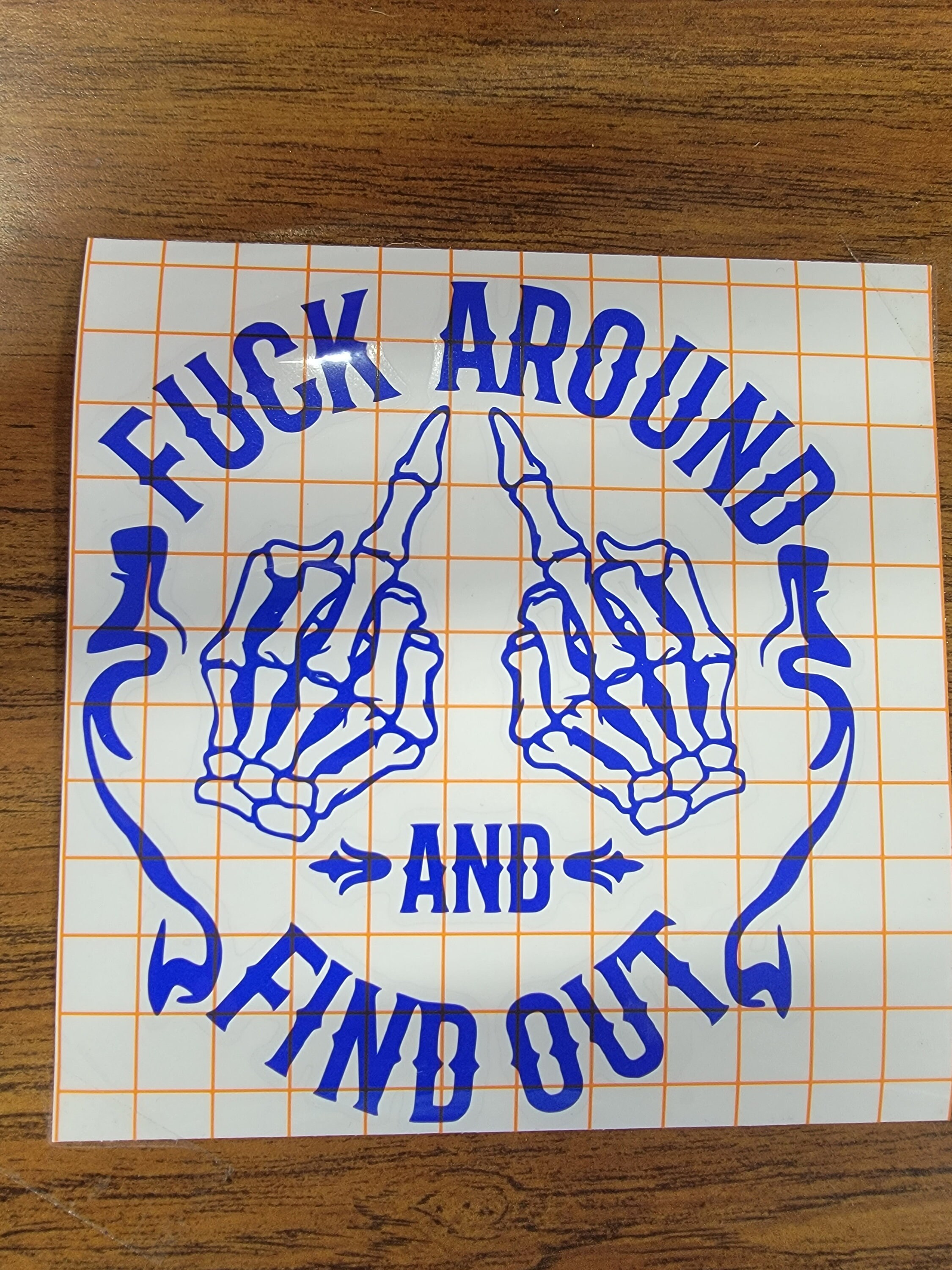 F Around and Find Out Vinyl Car Decal - Etsy