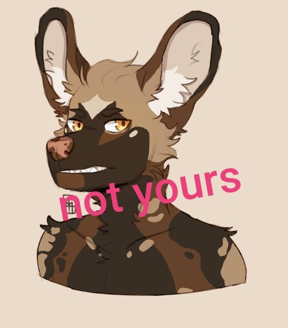 Character Adopt Awd African Wild Dog Wolf Ghost Fursona Furry - Etsy