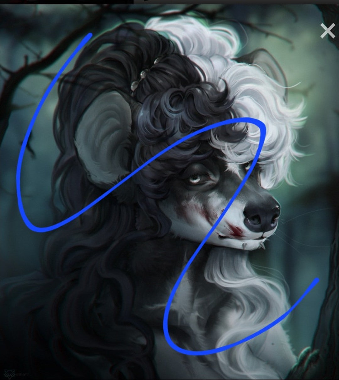 46 Art Character Adopt Raccoon Awd Demon Wolf Fursona Furry Art Zombie ...