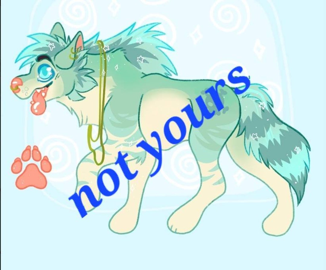 Character Adopt Hyena Dog Wolf Ghost Fursona Furry Art Zombie - Etsy