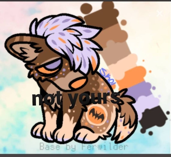 Digital Prints 1 art Character adopt dog Halloween wolf ghost fursona ...