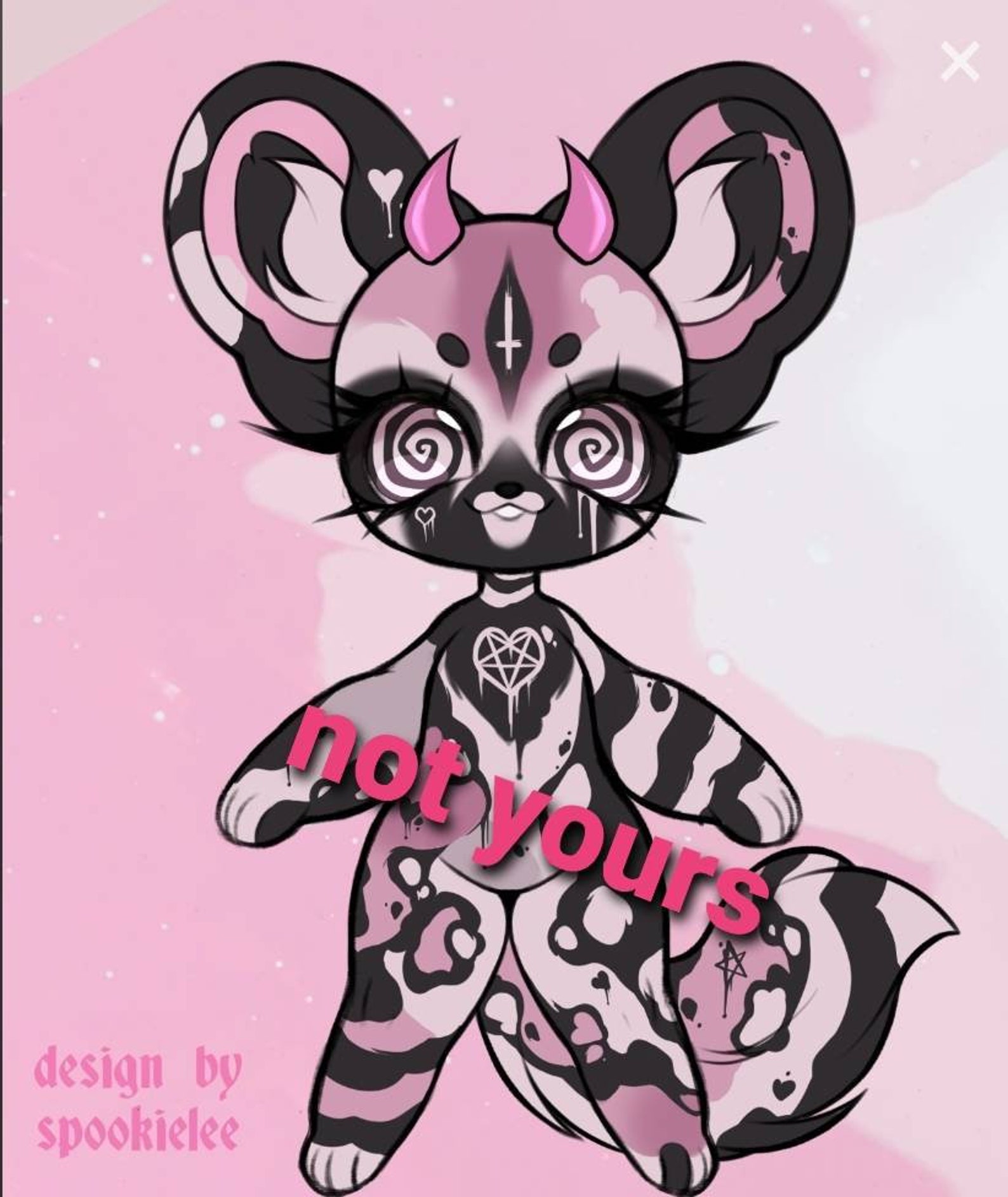 Character Adopt Demon Wolf Fursona Furry Art Zombie Artwork - Etsy