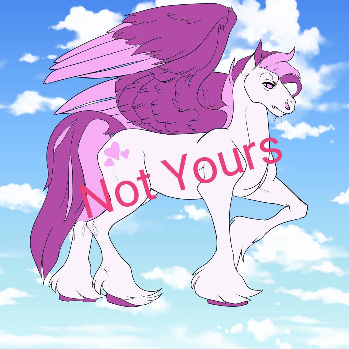 Character Adopt Horse Pegasus Fursona Furry Art Stars Moon - Etsy