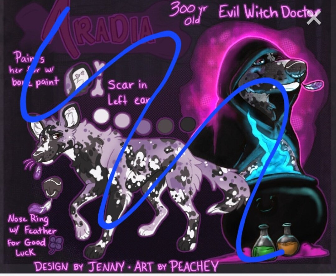 Character Adopt Awd Demon Wolf Fursona Furry Art Zombie Artwork ...