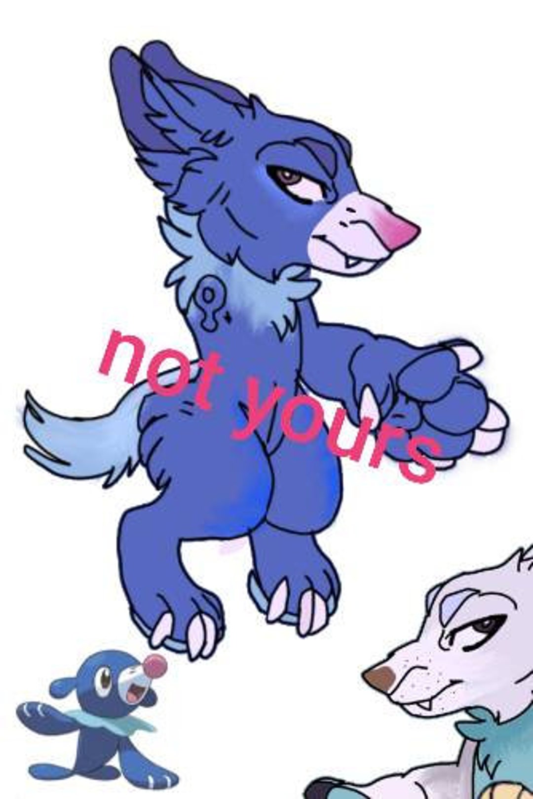 Character Adopt Pokesona Pokemon Wolf Demon Fursona Furry Art Etsy