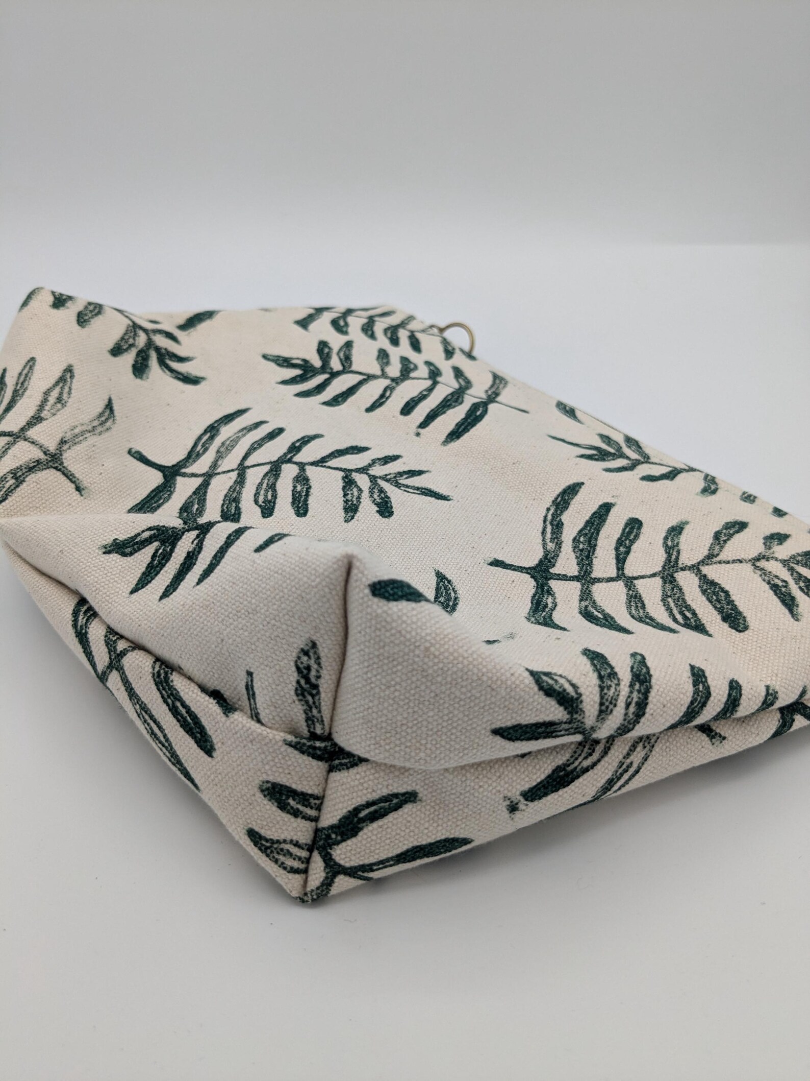 Botanical Hand Printed Zippered Pouch - Etsy