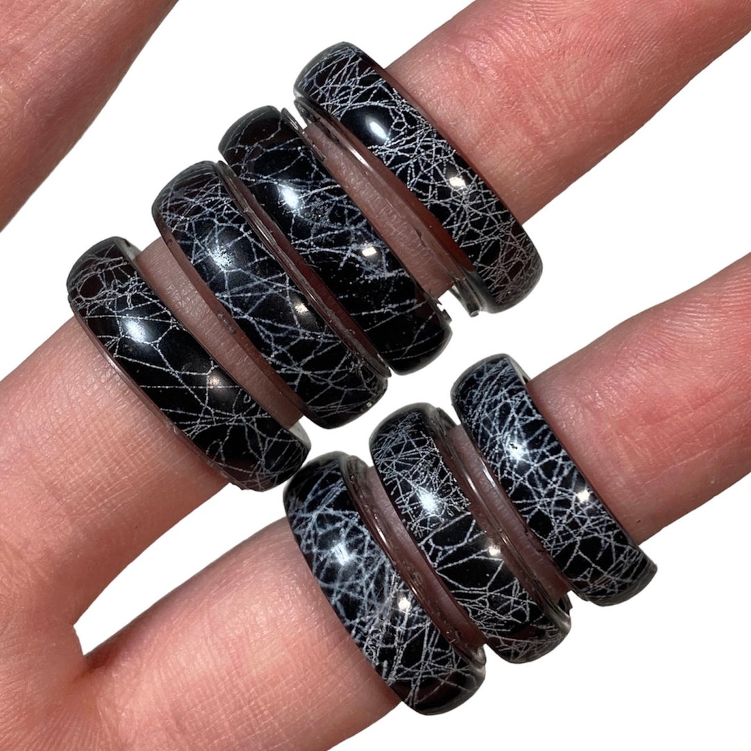 Real Preserved Spider Web Rings - Etsy