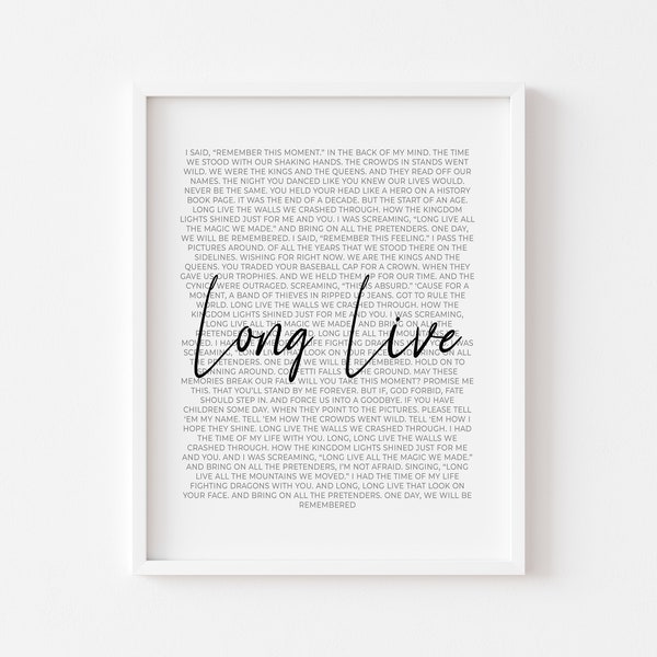 Music Lyrics Wall Art - Etsy