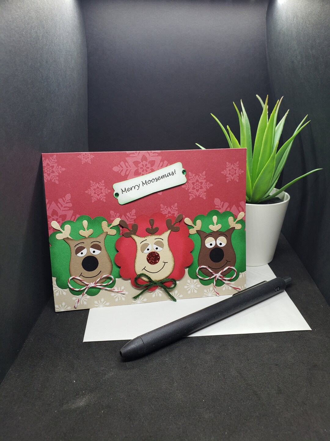 Merry Moosemas Christmas Card - Etsy