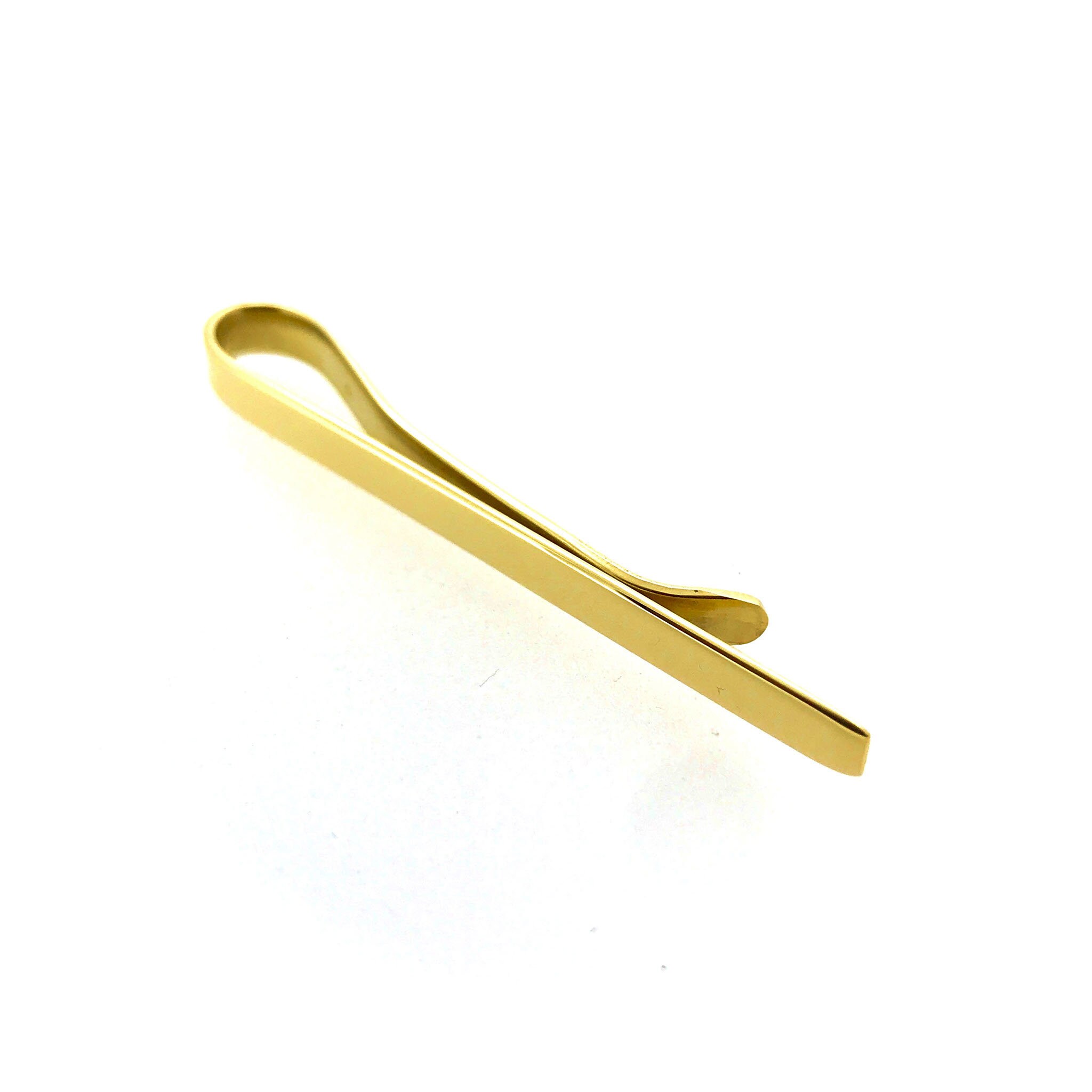 9ct Gold Tie Clip 4mm Hallmarked Tie Slide - Etsy