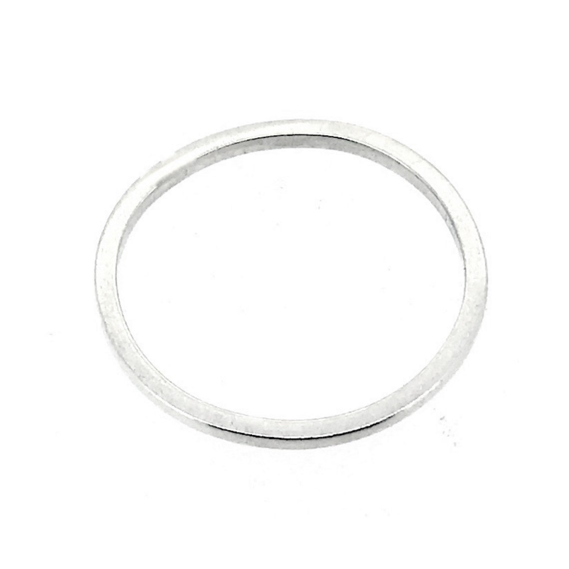 1mm Sterling Silver Skinny Square Band Stacking Ring Polished Finish - Etsy