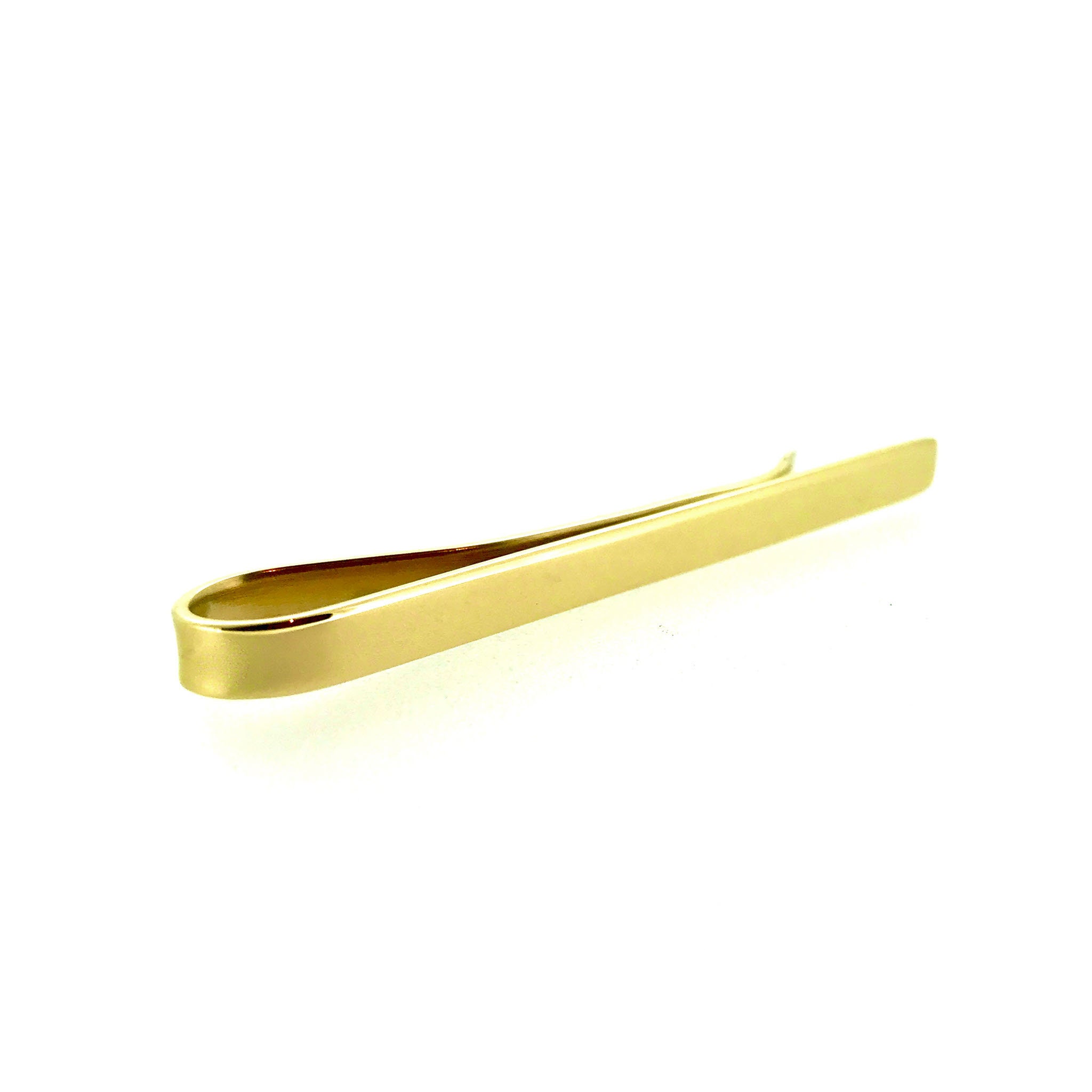 9ct Gold Tie Clip 4mm Hallmarked Tie Slide - Etsy
