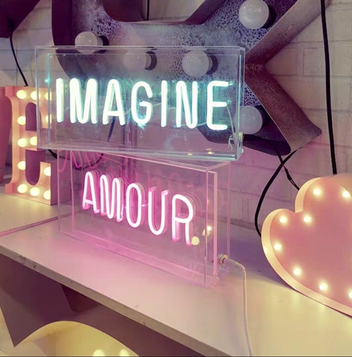 Portable Neon Box Custom Made Handmade Neon Sign - Etsy