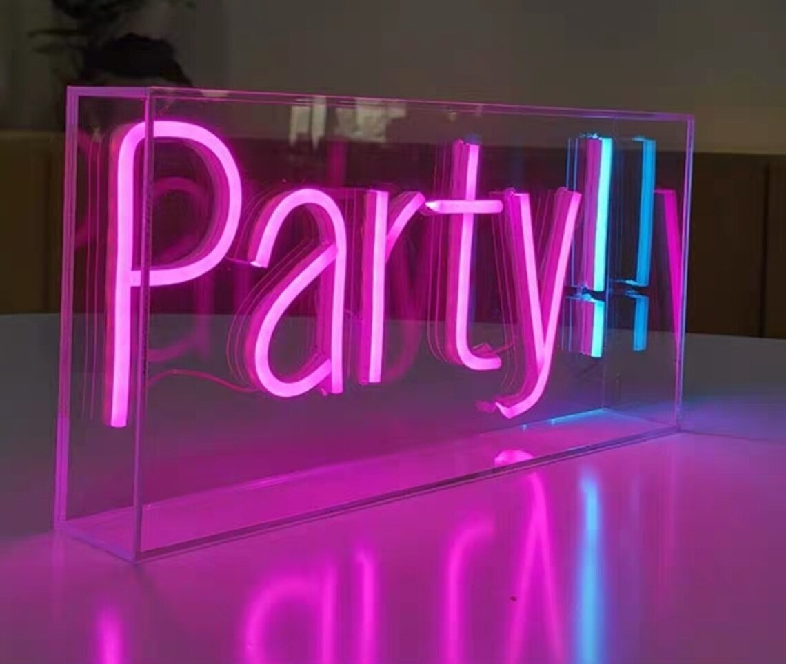 Portable Neon Box Custom Made Handmade Neon Sign - Etsy