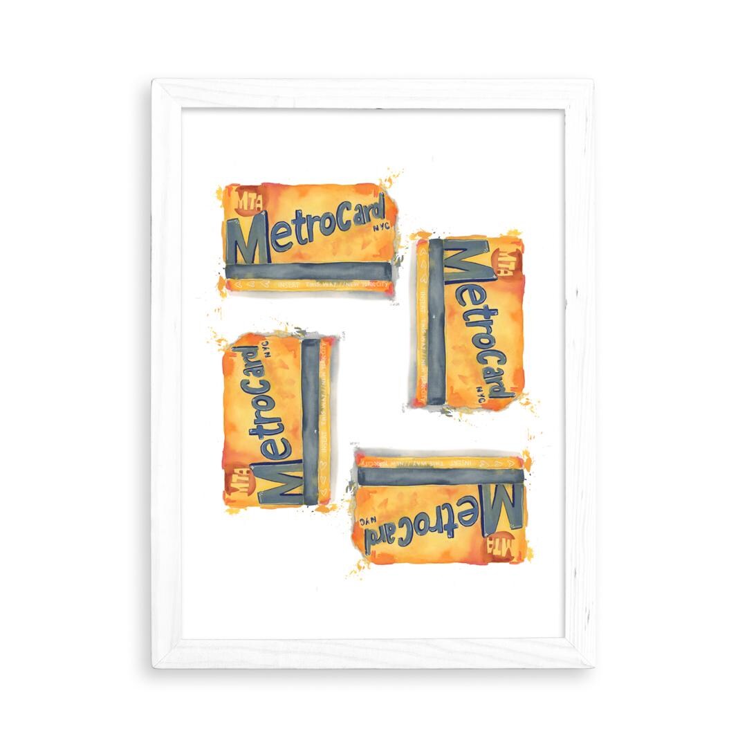 Metrocard Collage - Watercolor Home Decor / Kitchen - Etsy