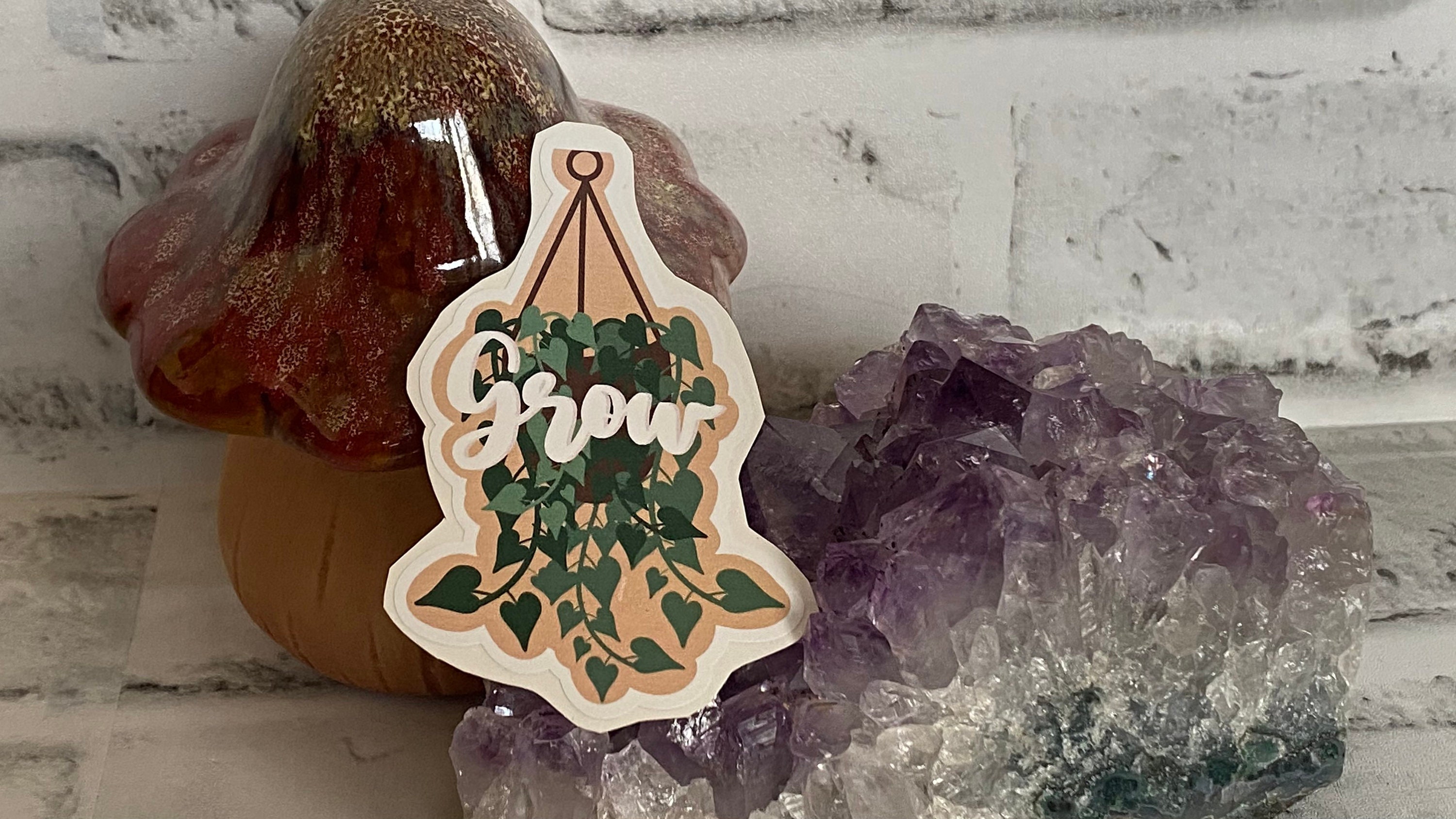 Positive Sticker, Grow Sticker, Vinyl Sticker, Plant Sticker, Computer ...