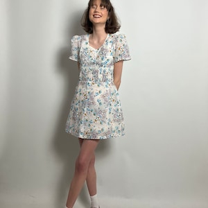 1960s Mini Smock Dress KBC - Etsy