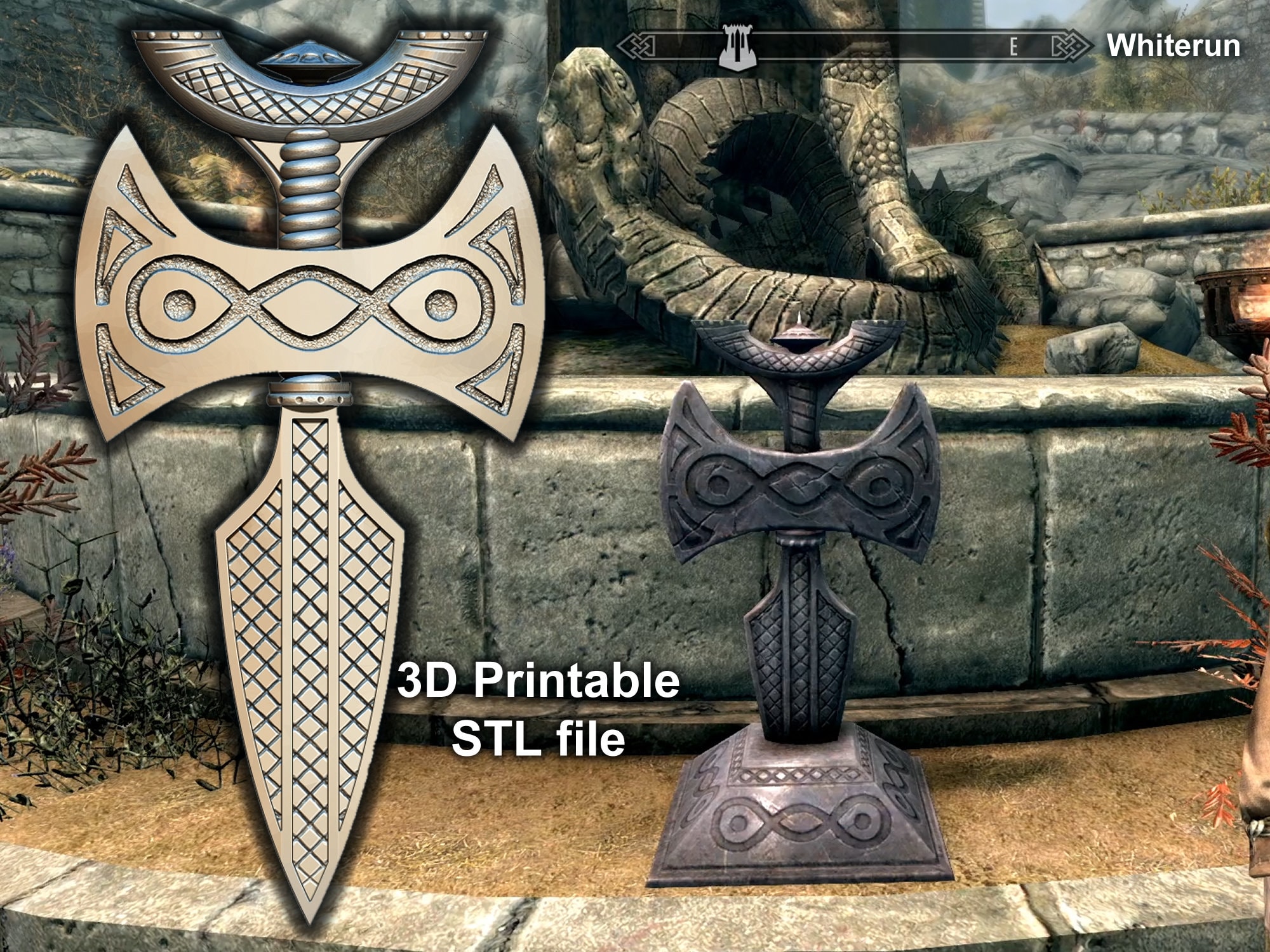 Skyrim "amulet of Talos" Downloadable / Printable STL File for 3D ...