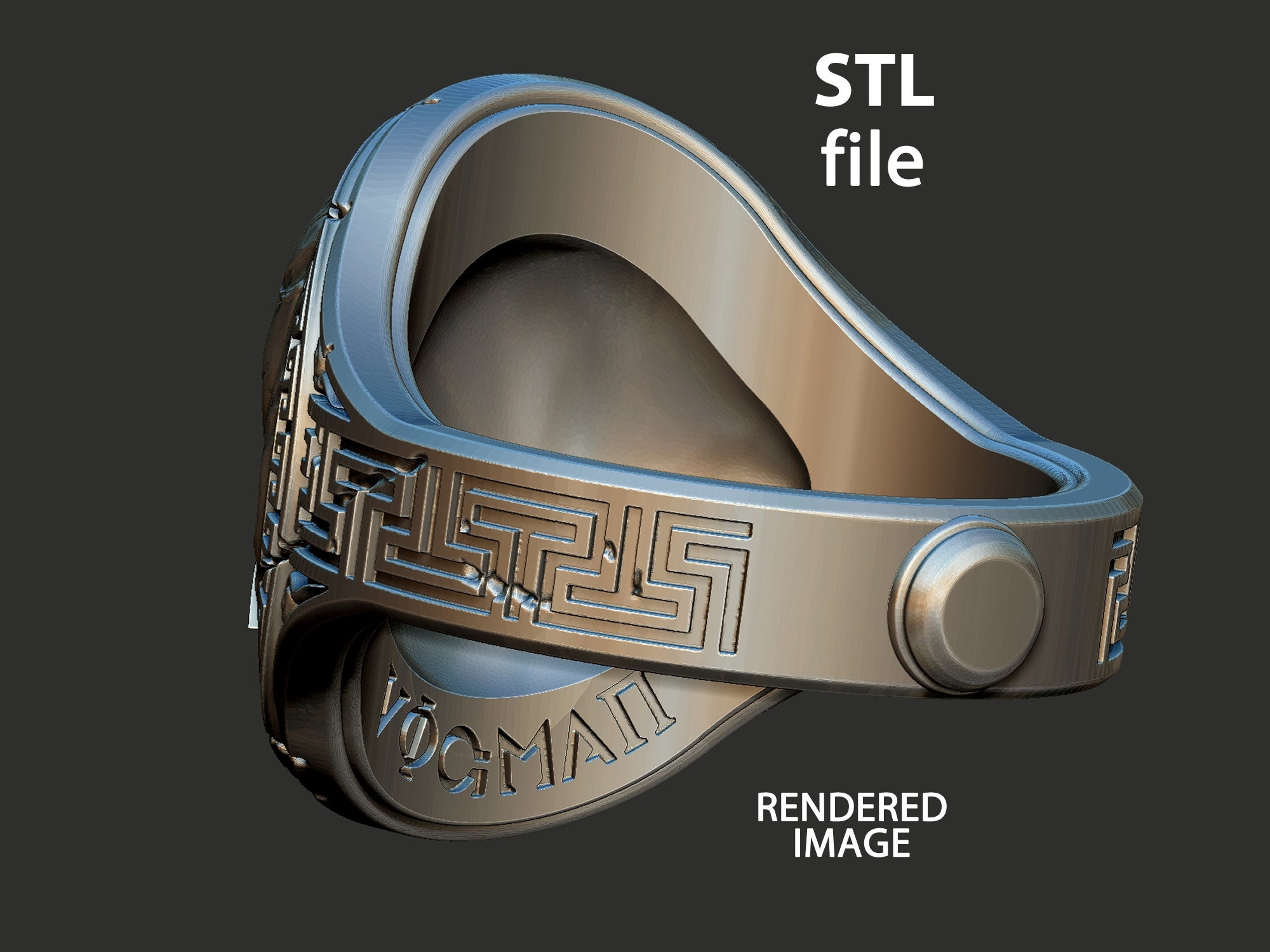 Spartan Shield Ring Downloadable STL File for 3D Printing - Etsy