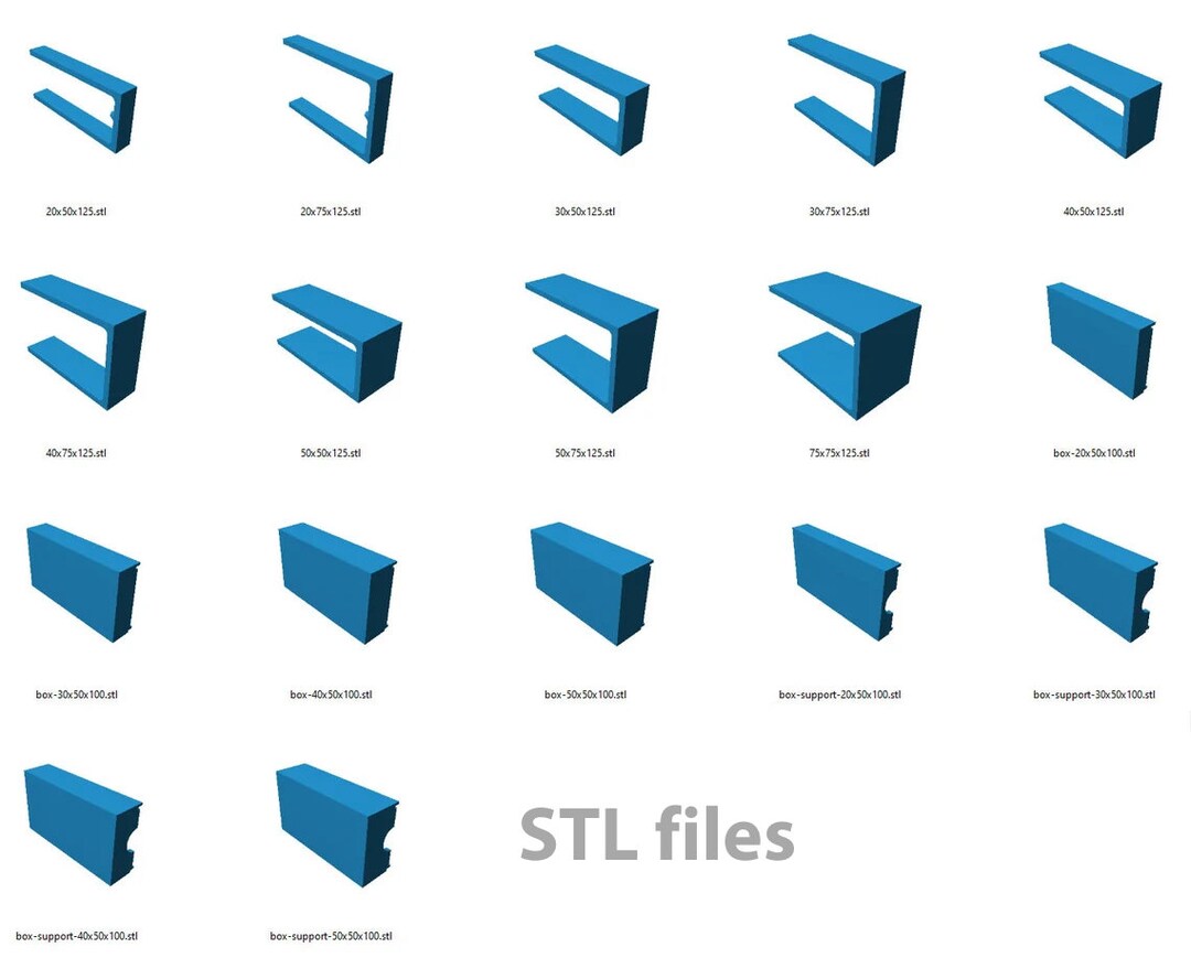 Liquid Mould Frames / Boxes for Lost Wax Casting - Downloadable STL ...