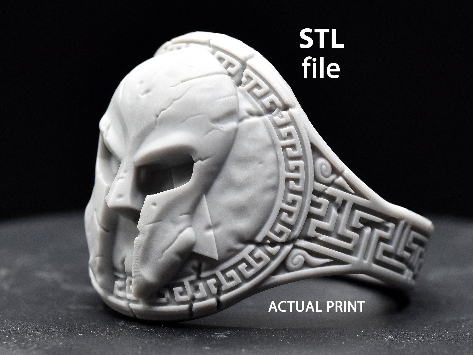 Spartan Shield Ring Downloadable STL File for 3D Printing - Etsy