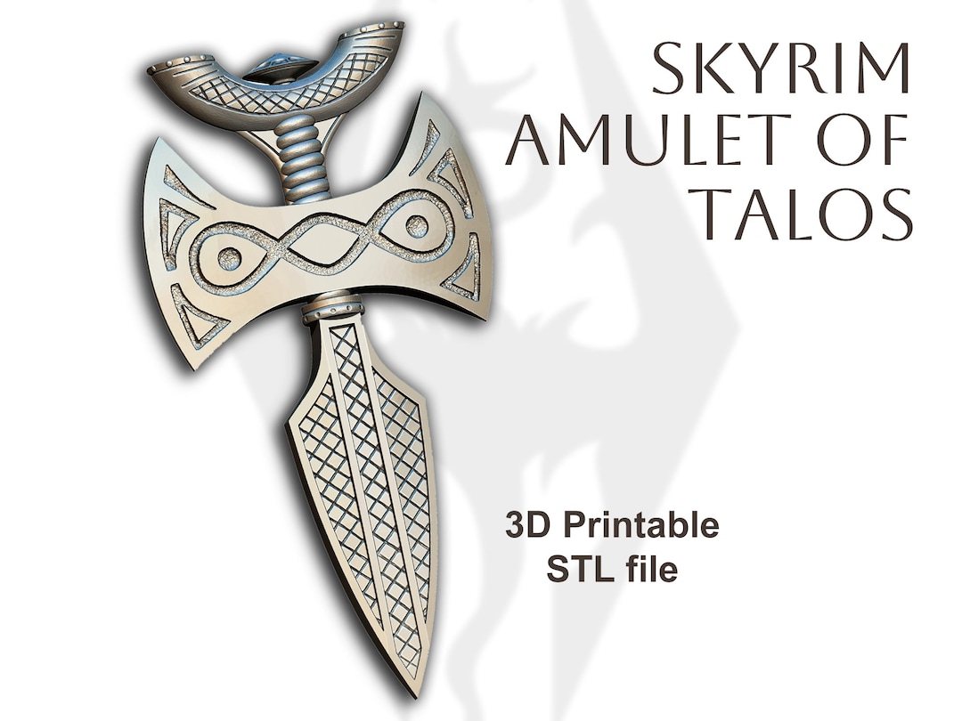 Skyrim "amulet of Talos" Downloadable / Printable STL File for 3D ...