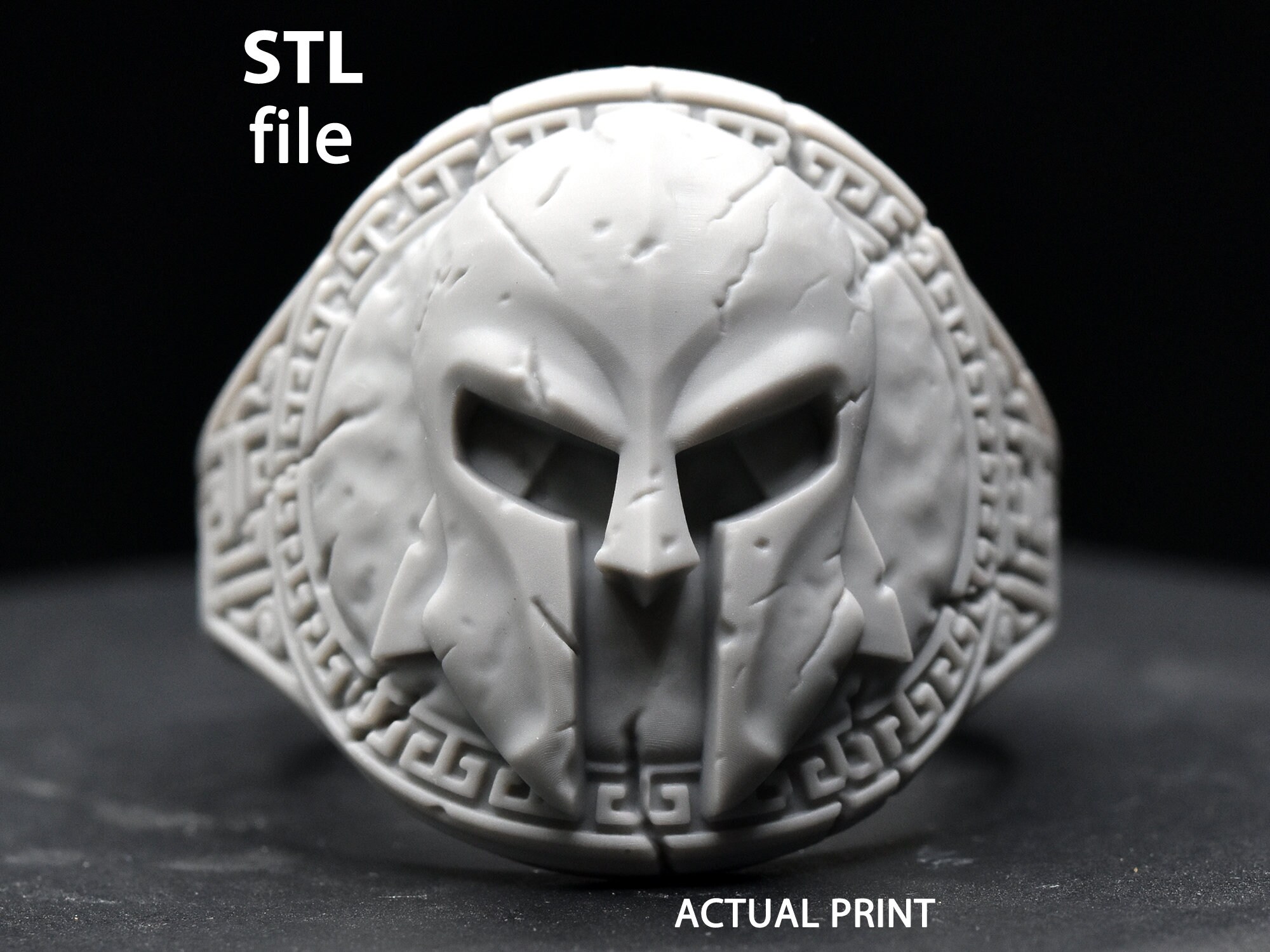 Spartan Shield Ring Downloadable STL File for 3D Printing - Etsy