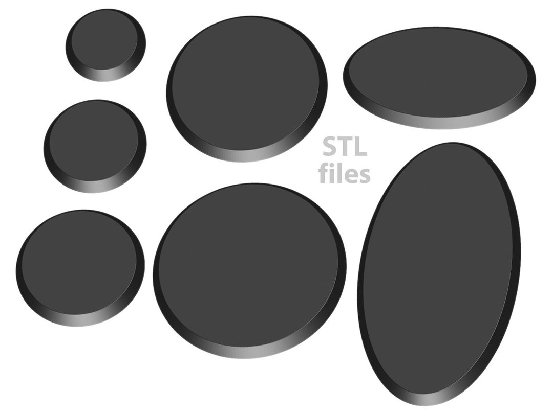 Miniature Bases 3D Printable STL Files, Wargaming (digital Download) - Etsy