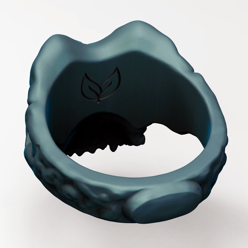 Skull Ring Downloadable STL File for 3D Printing - Etsy